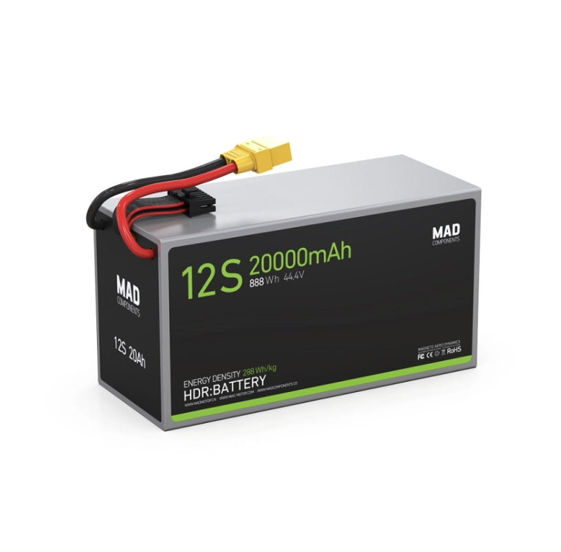 MAD 12S 20Ah Solid State Lithium-ion Drone Battery – RCDrone
