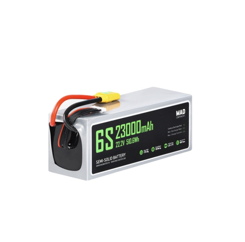 MAD 6S 23Ah Solid State Lithium-ion Drone Battery – RCDrone