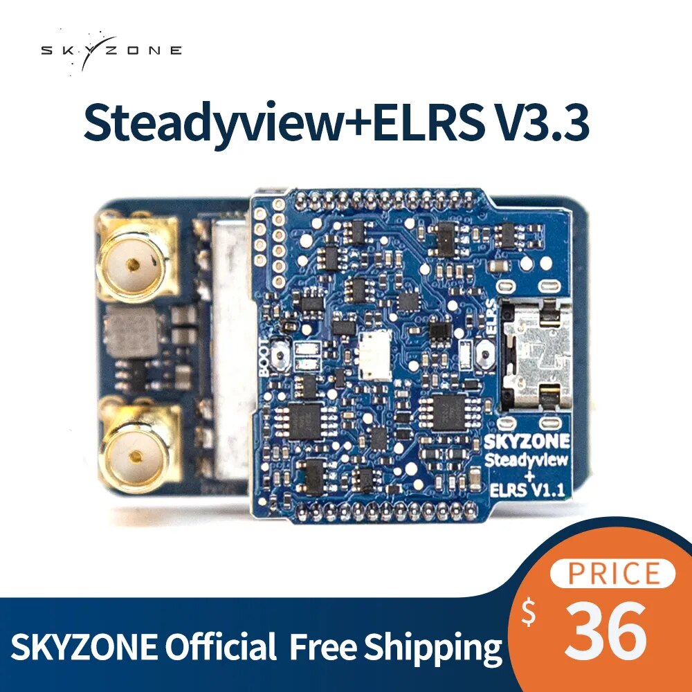 FPV 고글 48CH 5.8Ghz V3.3 하드웨어용 Skyzone Steadyview+ELRS 백팩 수신기 – RCDrone
