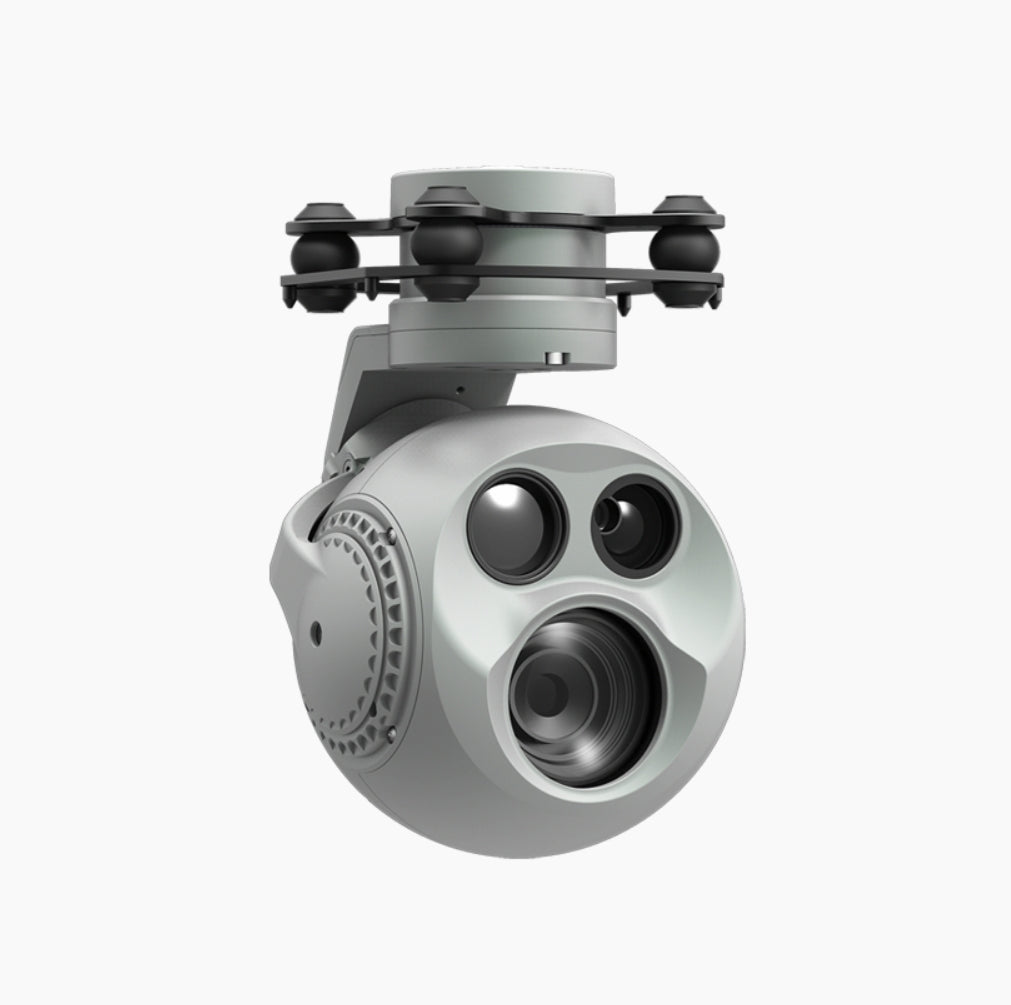 XF D-90AI Triple-Sensor Drone Pod - 3-Axis Gimbal 10x Optical Zoom EO – RCDrone