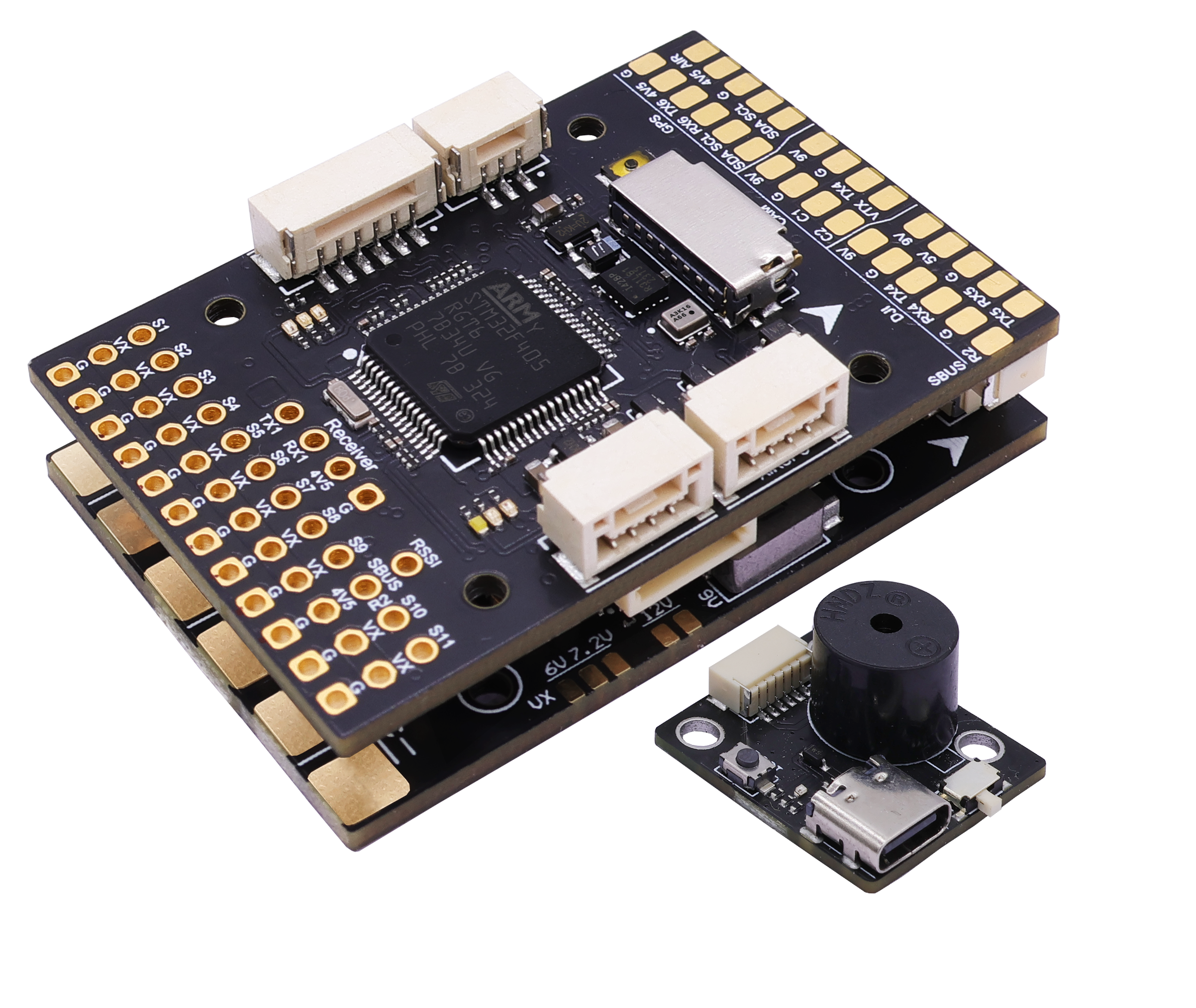 HAKRC F405 WING Fixed-Wing Flight Controller – STM32F405, 6S, 11 PWM O ...