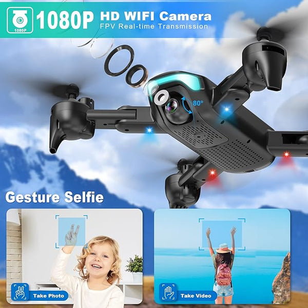 REDRIE JY02 Drone with Camera - Foldable Mini Drone for Adults and Kid ...