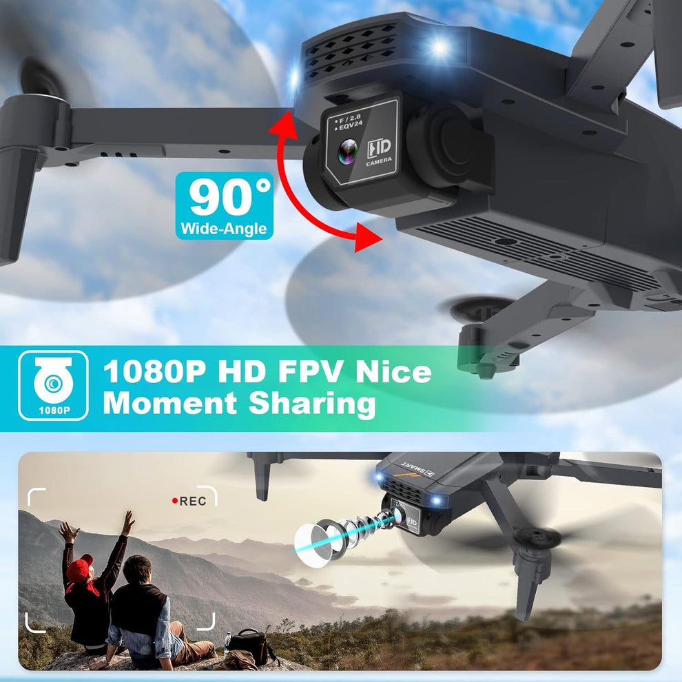 TERCASO 1810 Drone - WiFi 1080P HD Camera FPV Live Video, RC Quadcopte ...