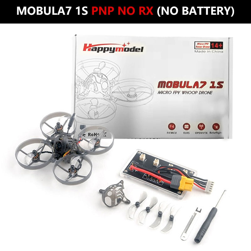 Happymodel Mobula 7 - 1S/HD 75mm 微型 FPV Whoop 四軸飛行器無人機開放式 VTX 2.4G ELR ...