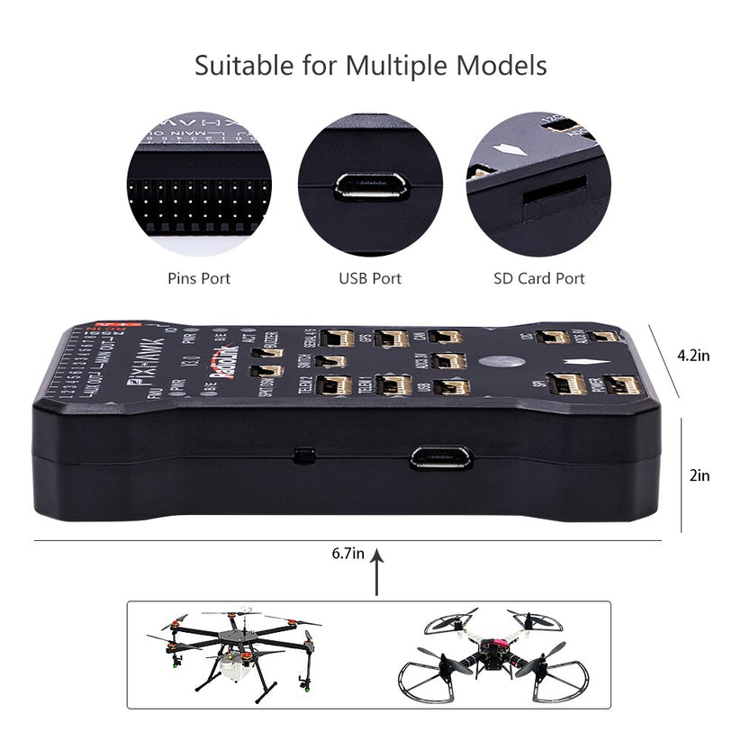 Radiolink Pixhawk PIX 2.4.8 APM 32 Bit Flight Controller - FC with GPS ...