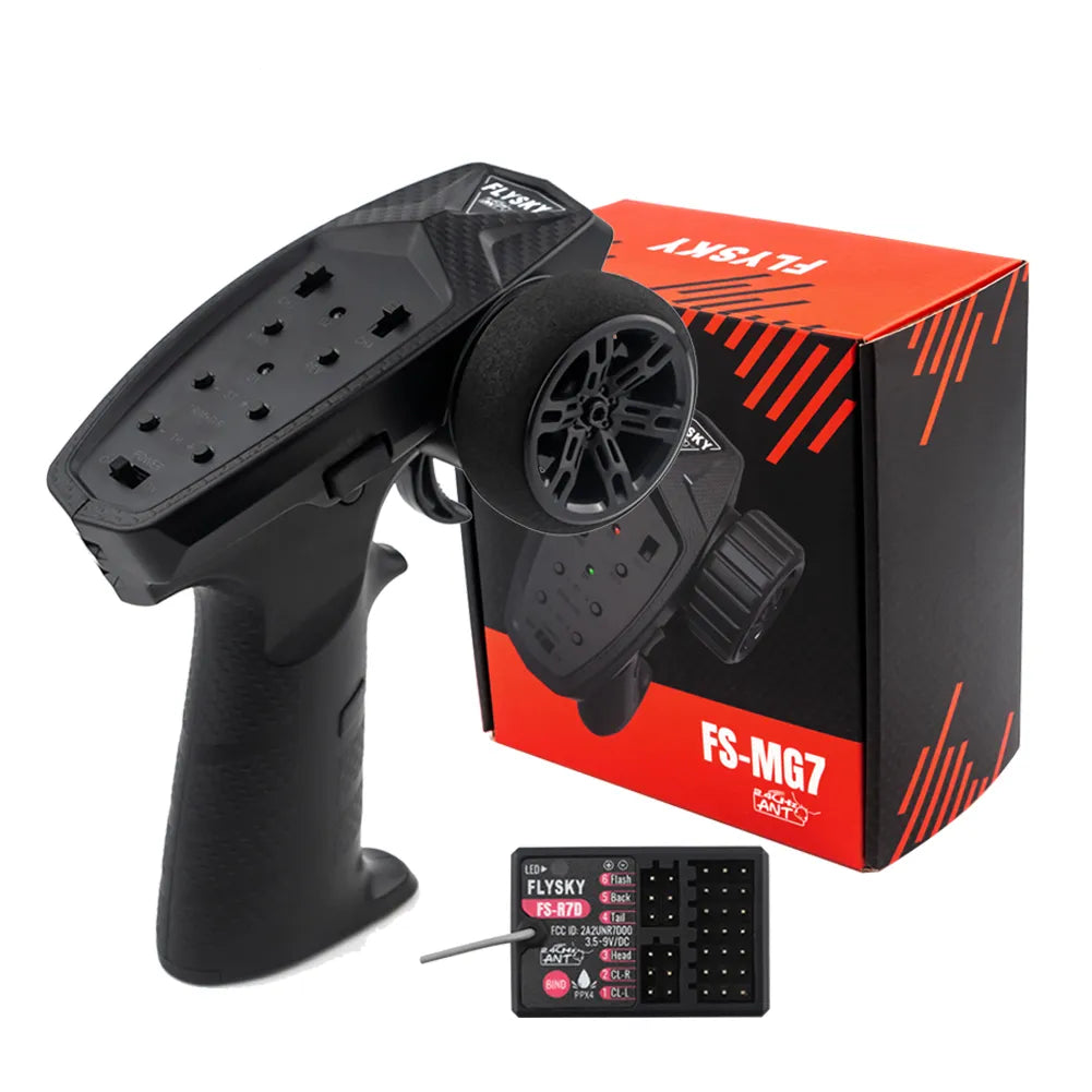 FLYSKY FS-MG7 Transmitter 2.4G 7CH ANT RC Car Boat Remote Controller w ...