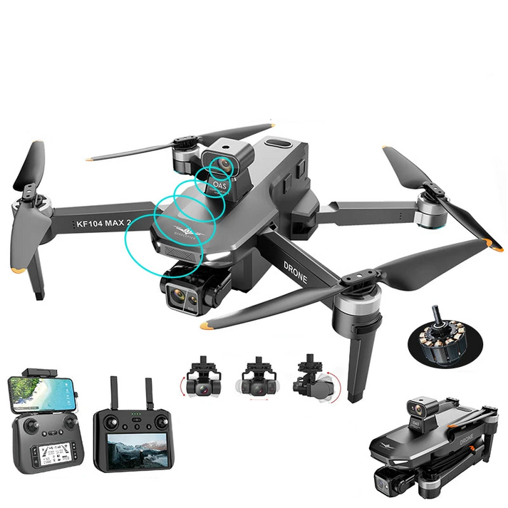 KF104 MAX2 Drone - 4K Camera 3-Axis Gimbal WIFI 360 Obstacle Avoidance ...