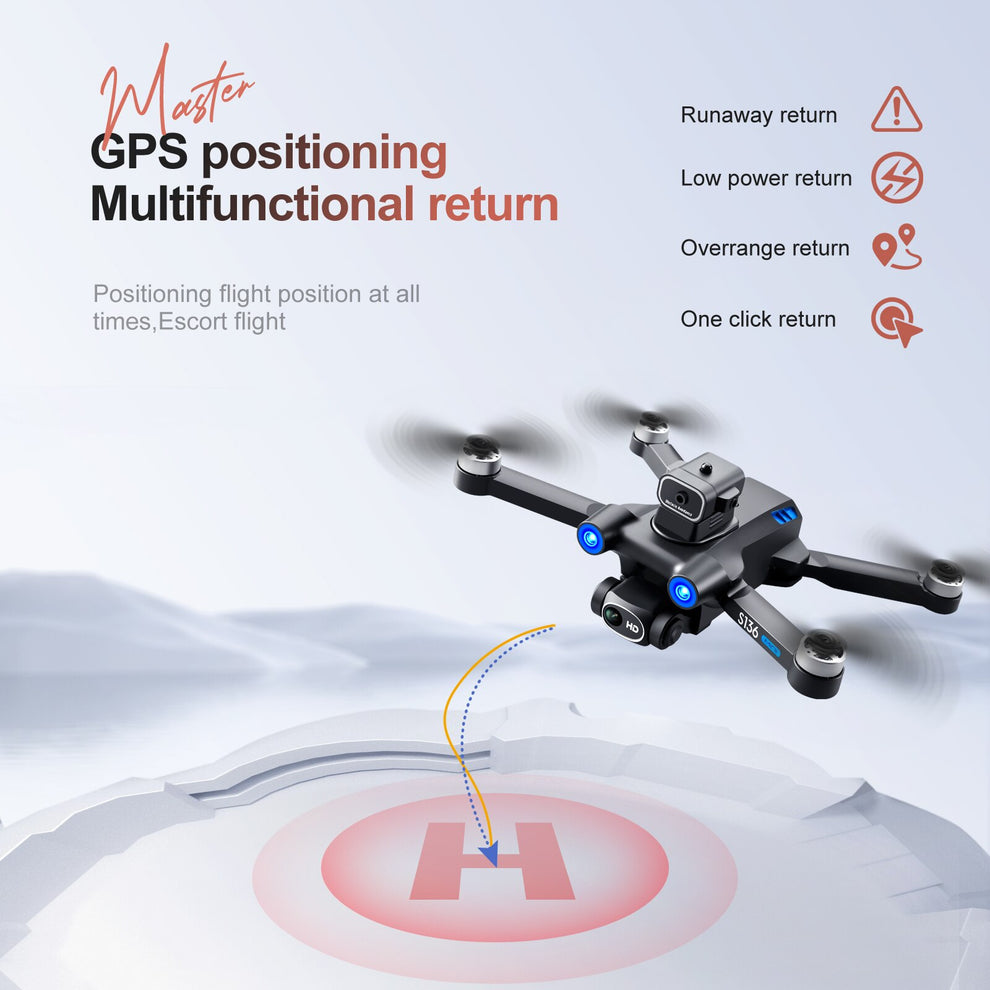 S136 GPS Drone - 4K Professional 8K Dual ESC Camera Optical Flow Posit ...
