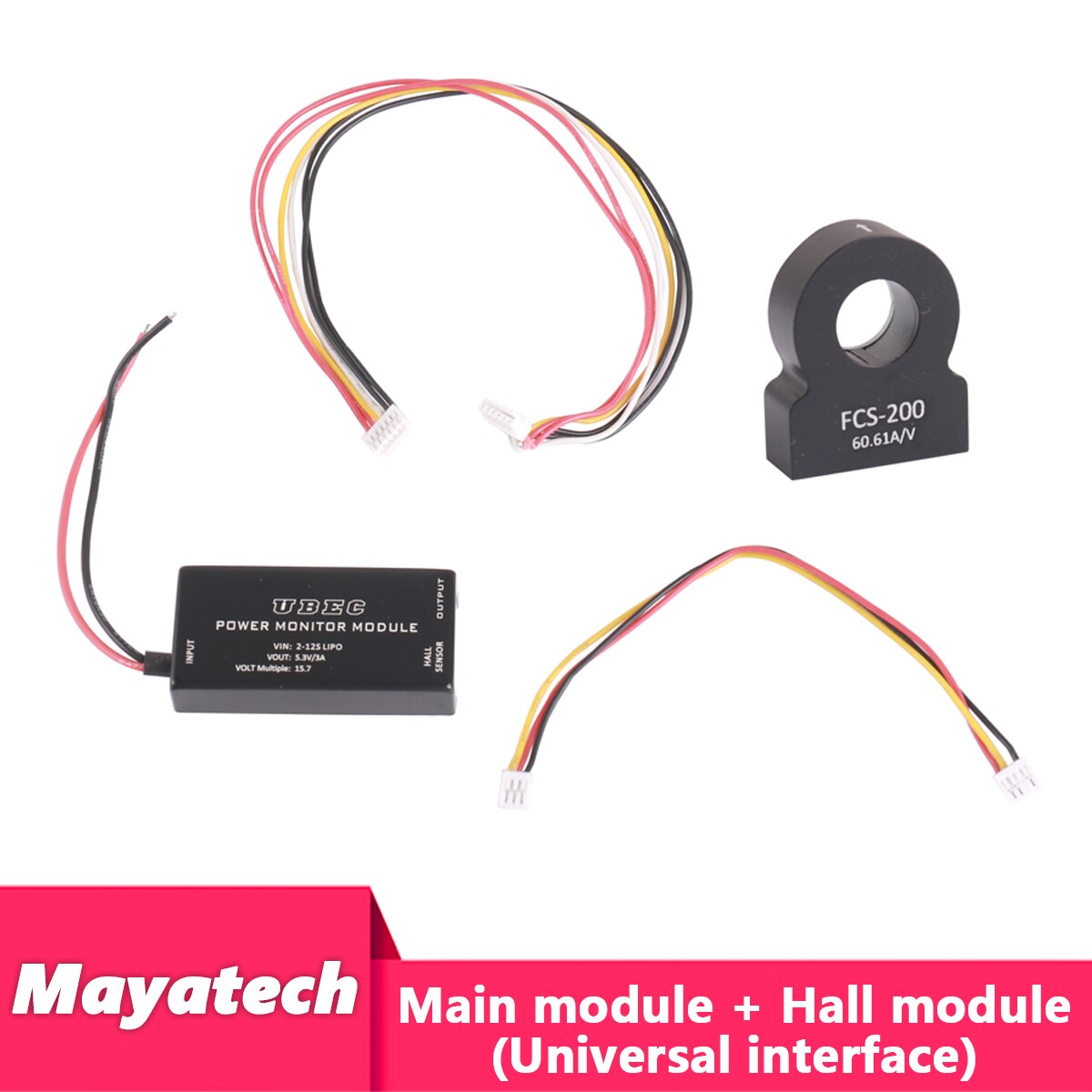 APM/Pixhawk 200A Hall current meter - supports 12S UBEC power supply m ...