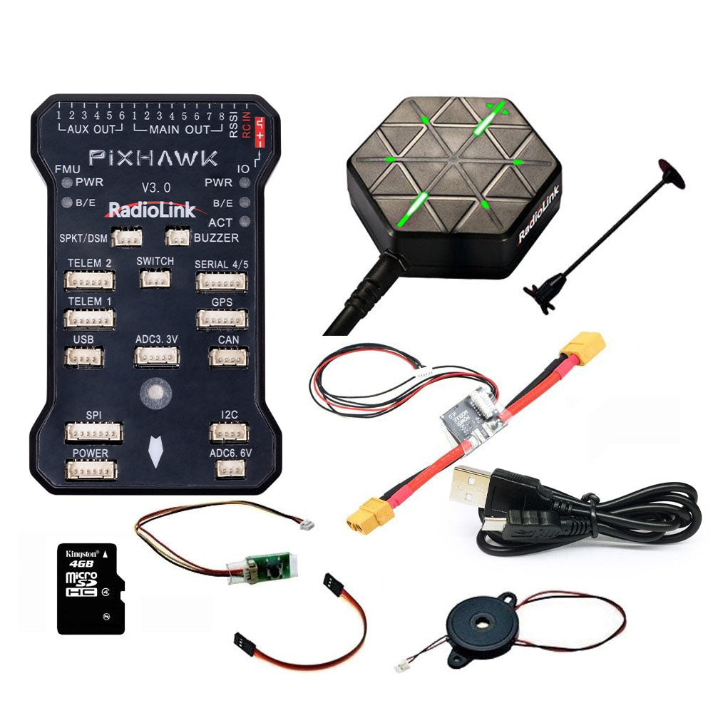 Radiolink Pixhawk PIX 2.4.8 APM 32 Bit Flight Controller - FC with GPS ...
