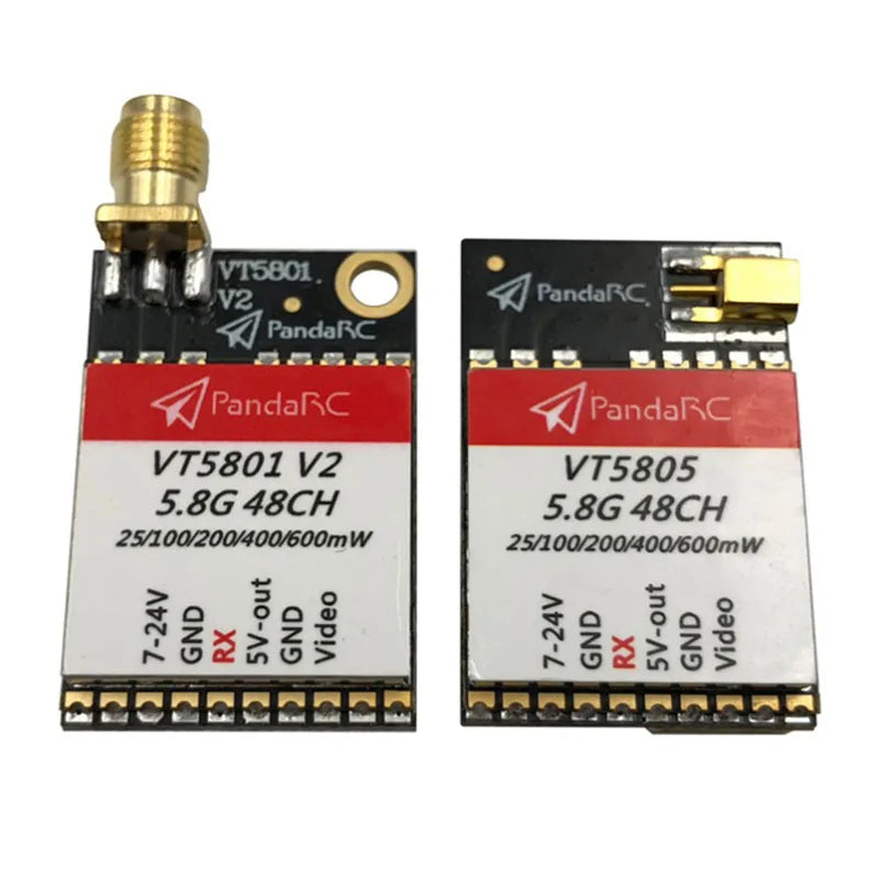 PandaRC VT5801 V2 VT5805 VTX - FPV 視訊發射器 5.8G 48CH 25/100/200/400/600m ...