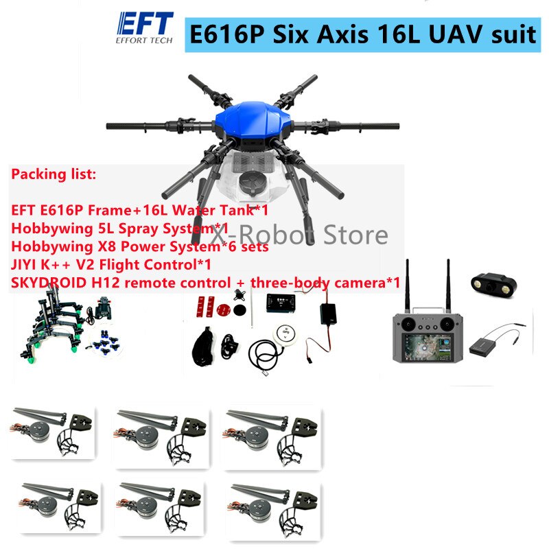 EFT E620P 20L Agriculture Drone - 6-Axis Agri Drone Frame 20L Water Ta ...