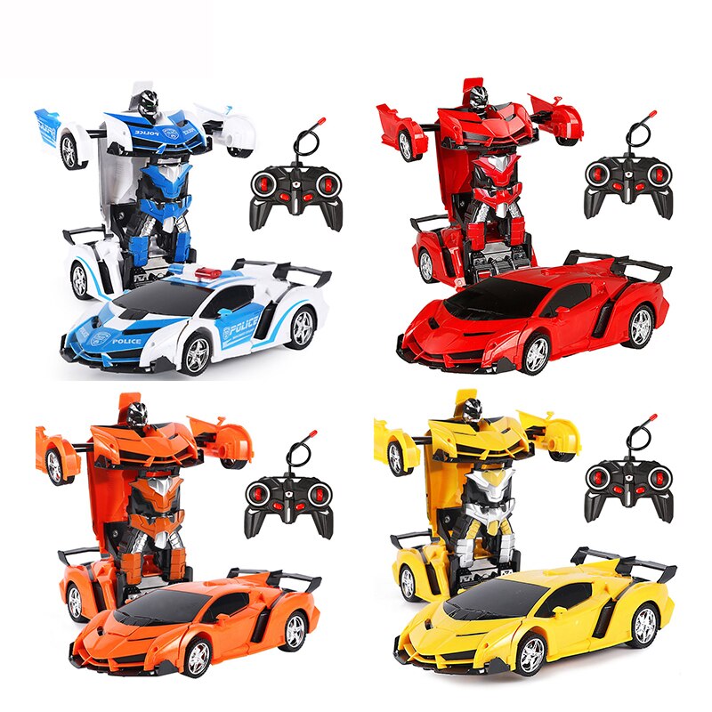 Electric RC Car Transformation Robots - Children Boys Girls Toys Outdo ...