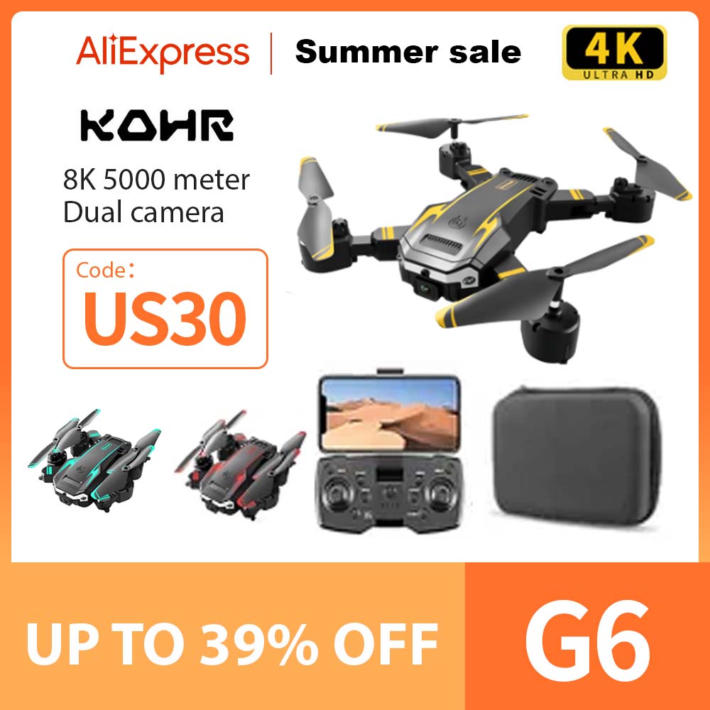 Дрон G6 - 8K 5G GPS Профессиональный Q6 HD Аэрофотосъемка Уклонение от ...