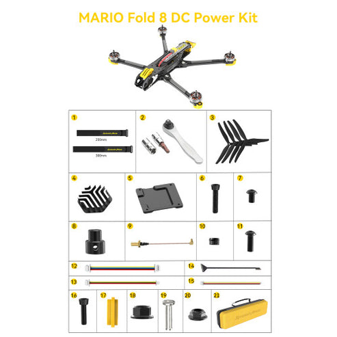 SpeedyBee Mario Fold 8 DC - 8 Inch Heavy Load Long Range FPV Drone ...