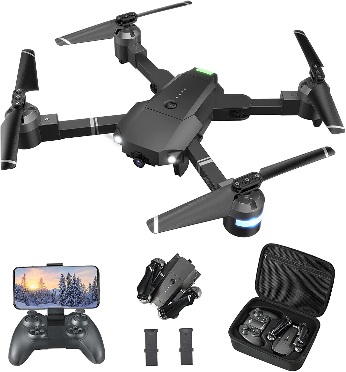 ATTOP X-PACK 18 Camera Drone - 1080P FPV Drones with Carrying Case, Lo ...
