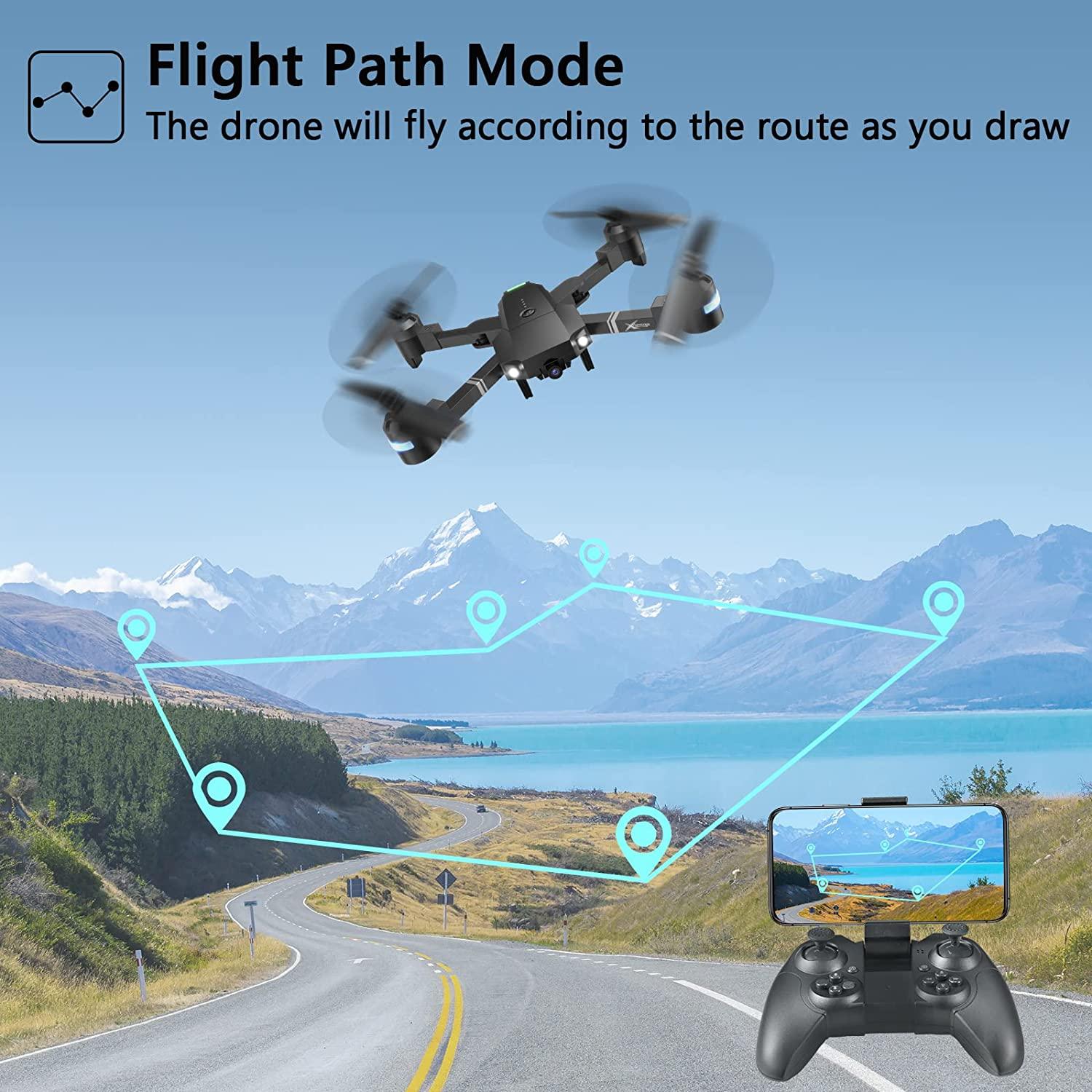 ATTOP X-PACK 18 Camera Drone - 1080P FPV Drones with Carrying Case, Lo ...