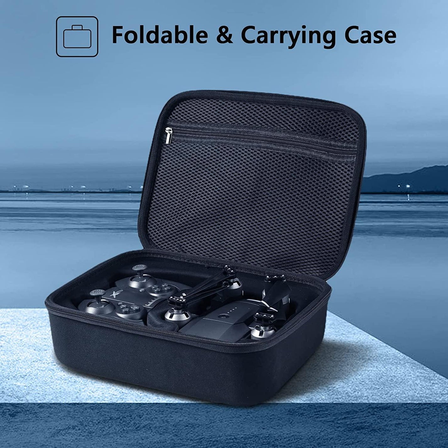 ATTOP X-PACK 18 Camera Drone - 1080P FPV Drones with Carrying Case, Lo ...