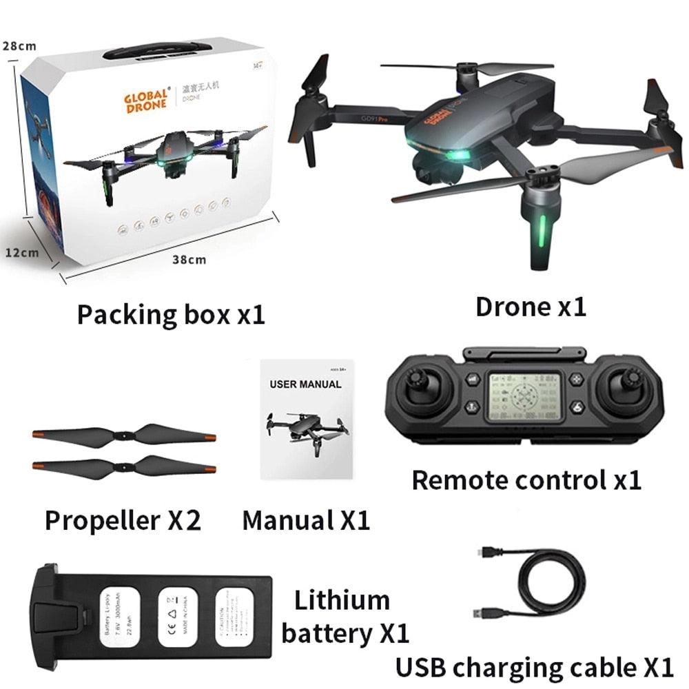 GD91 Max Drone - 6k GPS 5G WiFi 3 axis Gimbal Camera Brushless Motor S ...