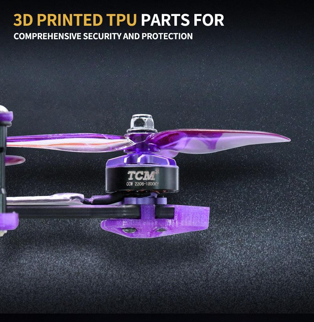 TCMMRC Night Phoenix - 5-Inch Long Range Drone FPV Racing Drone kit Dr ...