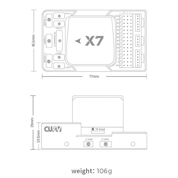 CUAV X7 / X7 Pro Flight Controller - Open Source For APM PX4 Pixhawk F ...