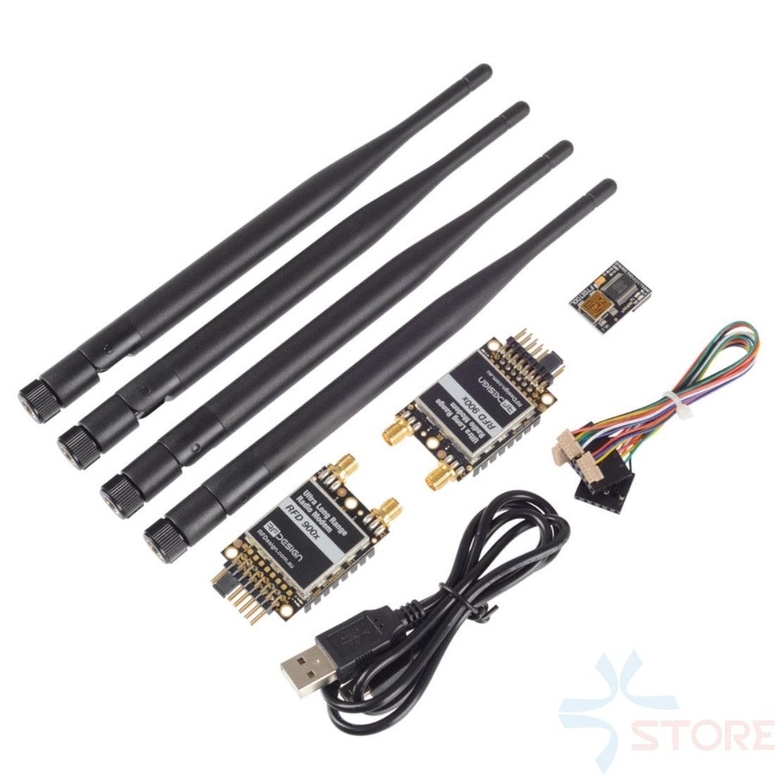 RFDesign RFD900x Remote900X - 40km 장거리 이상의 APM PIX용 다이버시티 FTDI 및 안테나가 ...