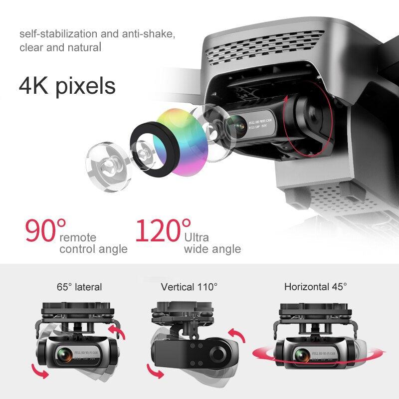 VISUO ZEN K1 PRO Drone - 4K HD Camera 2 Axis Gimbal WiFi FPV GPS 5G 60 ...