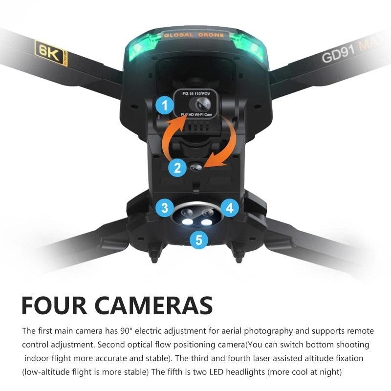 GD91 Max Drone - 6k GPS 5G WiFi 3 axis Gimbal Camera Brushless Motor S ...