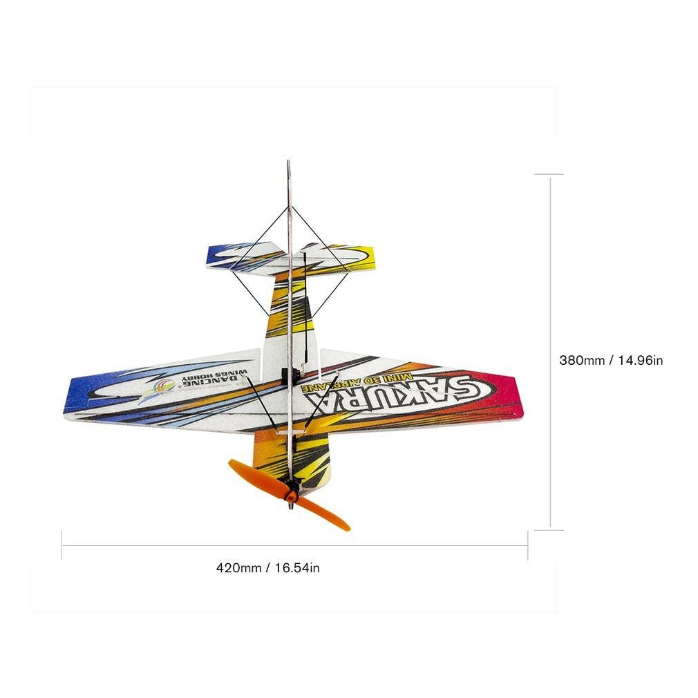 Sakura RC EPP Indoor 3D F3P Airplane - 420mm Wingspan Radio Controlled ...