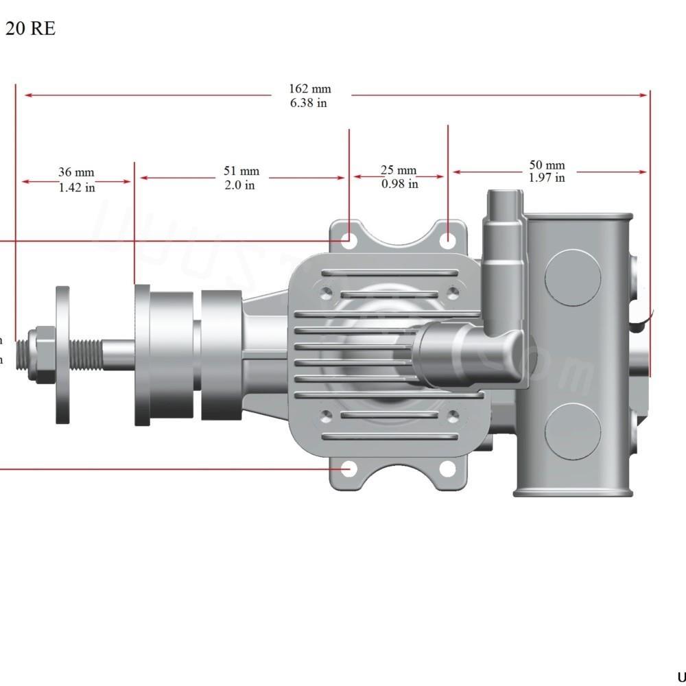 RCGF Stinger 20CC RE Gasoline Engine 2 Cycle Piston Value Type 6-14V 1 – RCDrone