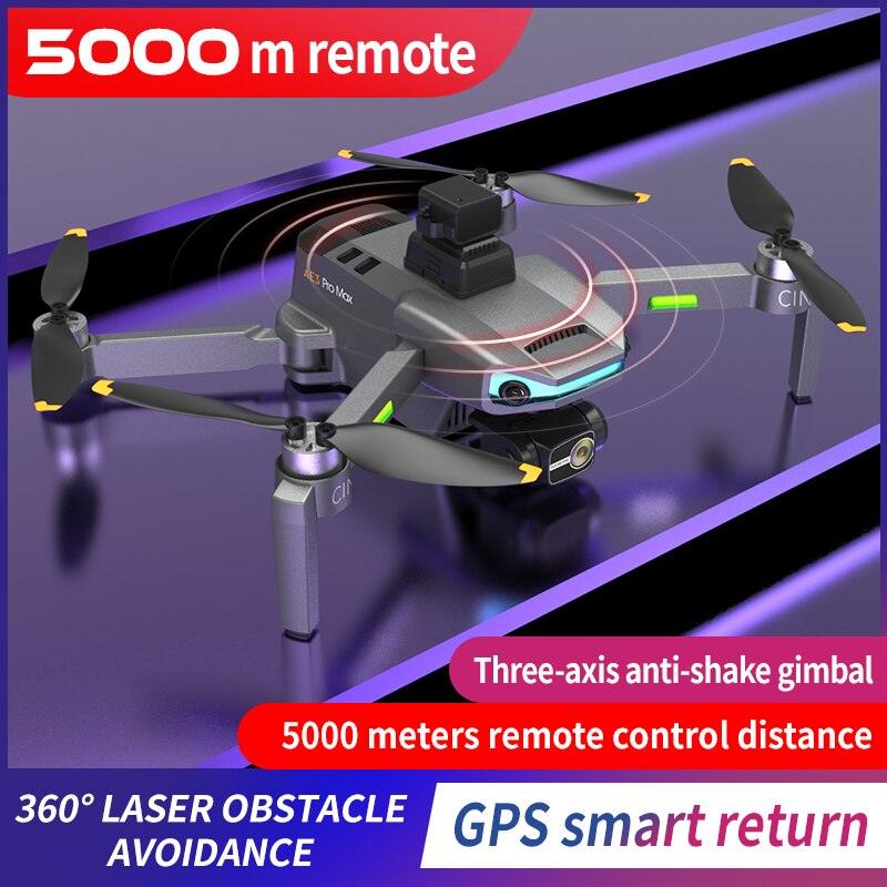 AE3 Max GPS - 3-Axis Gimbal 8K 360 ABS 5G 5K Camera Drone – RCDrone