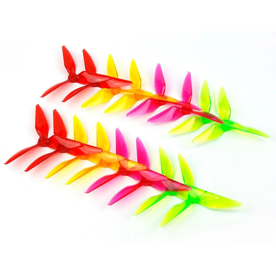 5051 3 Blade Propeller - 8pairs RC 5051 3 Blade Tri blade Transparant ...