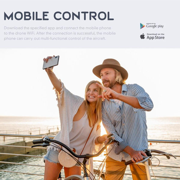 HJ78 Mini Drone - 4k Professional HD Dual Camera WIFI FPV Foldable Qua ...