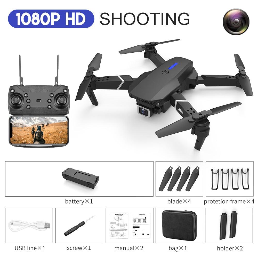 2024 E88 Pro Drone - WIFI FPV Drone With Wide Angle HD 4K 1080P Camera ...